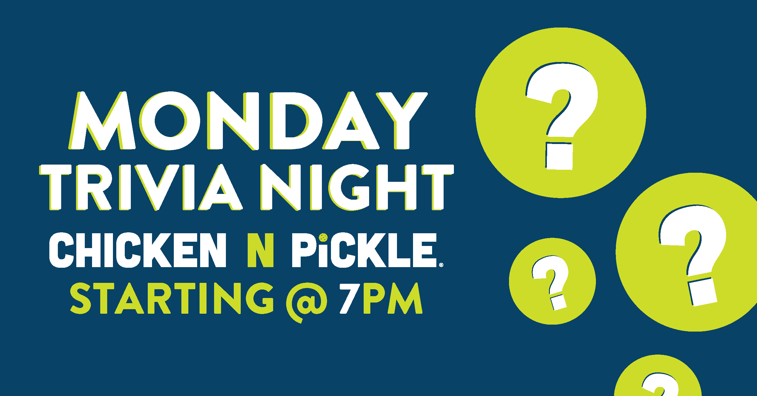 Monday Trivia Night at CNP San Antonio - Chicken N Pickle